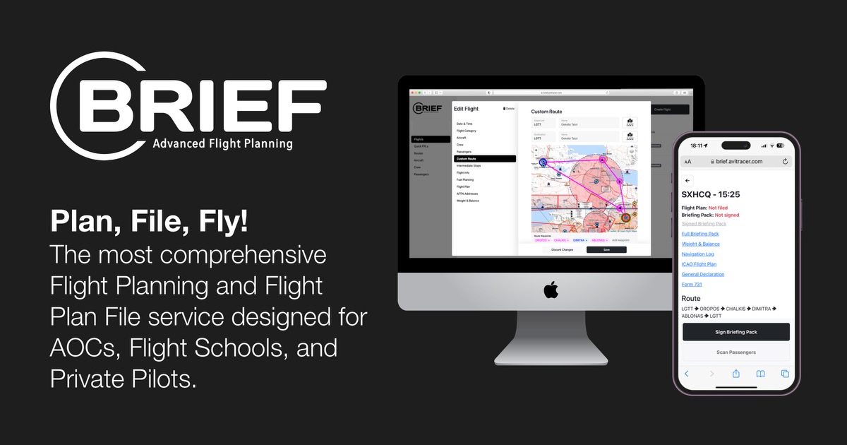 Plan, File, Fly! - BRIEF by AviTracer.com